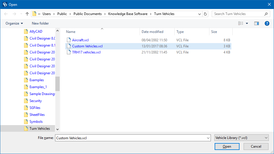 Tutorial 1 - Create a New Vehicle File