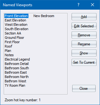 Named Viewports Dialog